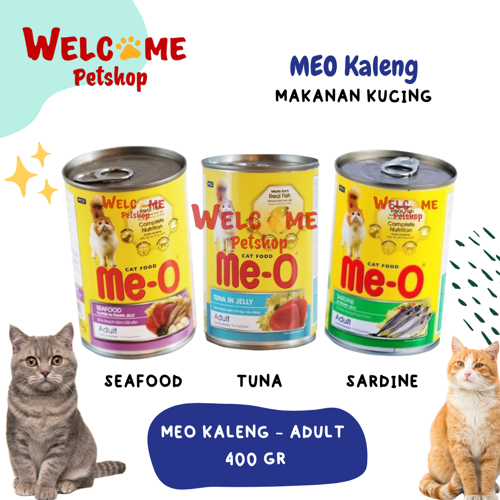 Meo 400g Makanan Kucing Kaleng Wetfood Adult Pakan Me-O | Lazada Indonesia