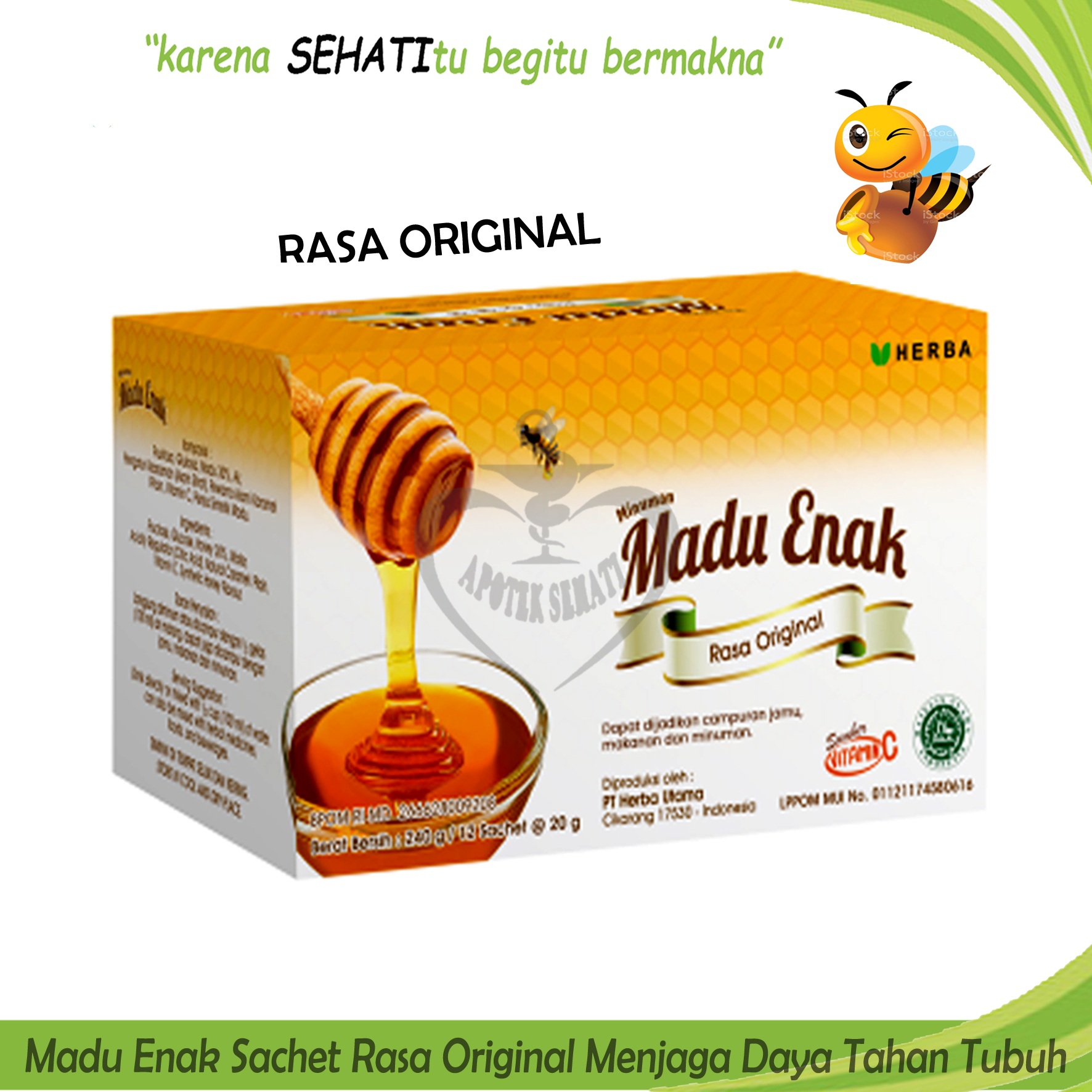 Madu Enak Sachet Herbal Minuman Kesehatan Menjaga Daya Tahan Tubuh ...