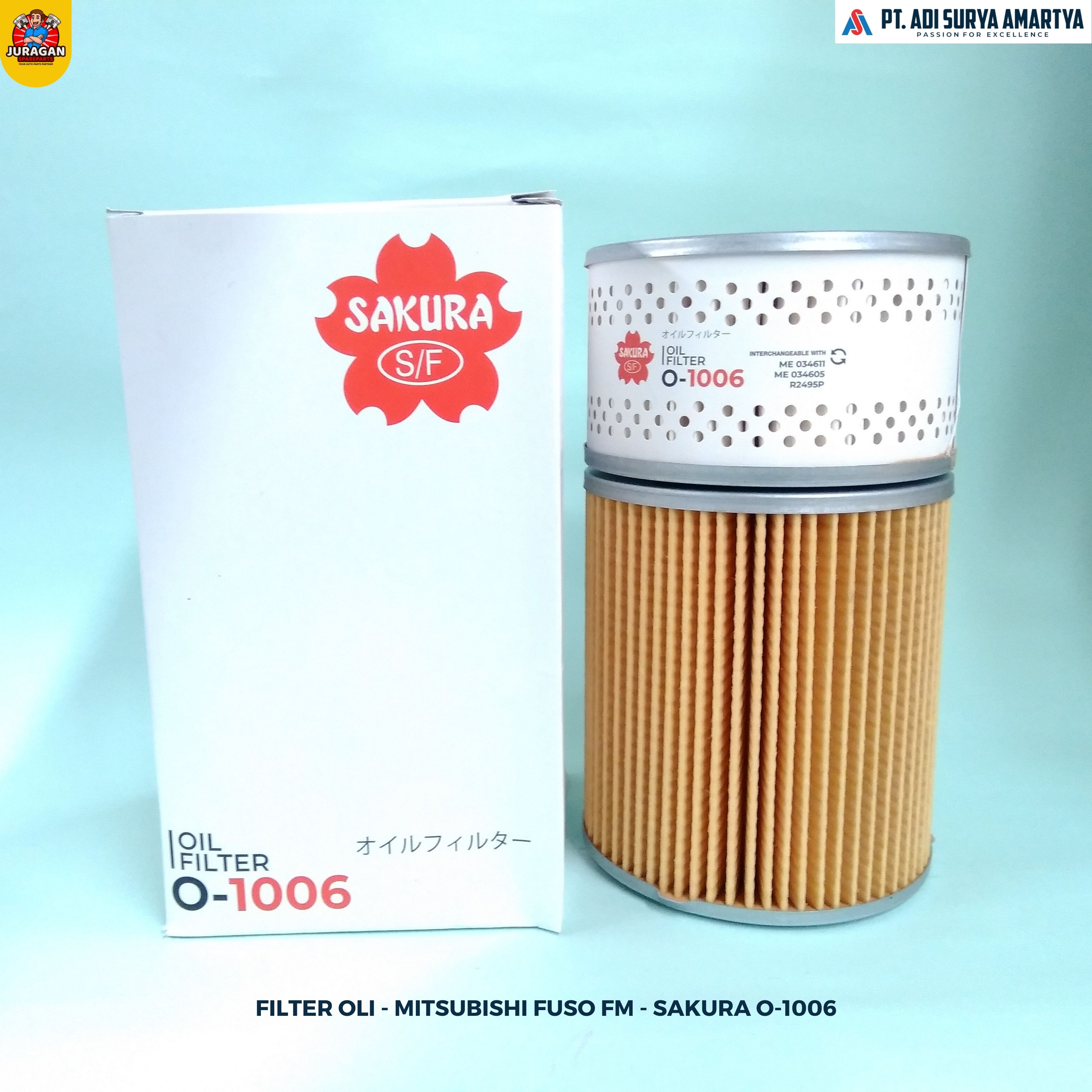 FILTER OLI - MITSUBISHI FUSO FM - SAKURA O1006 | Lazada Indonesia