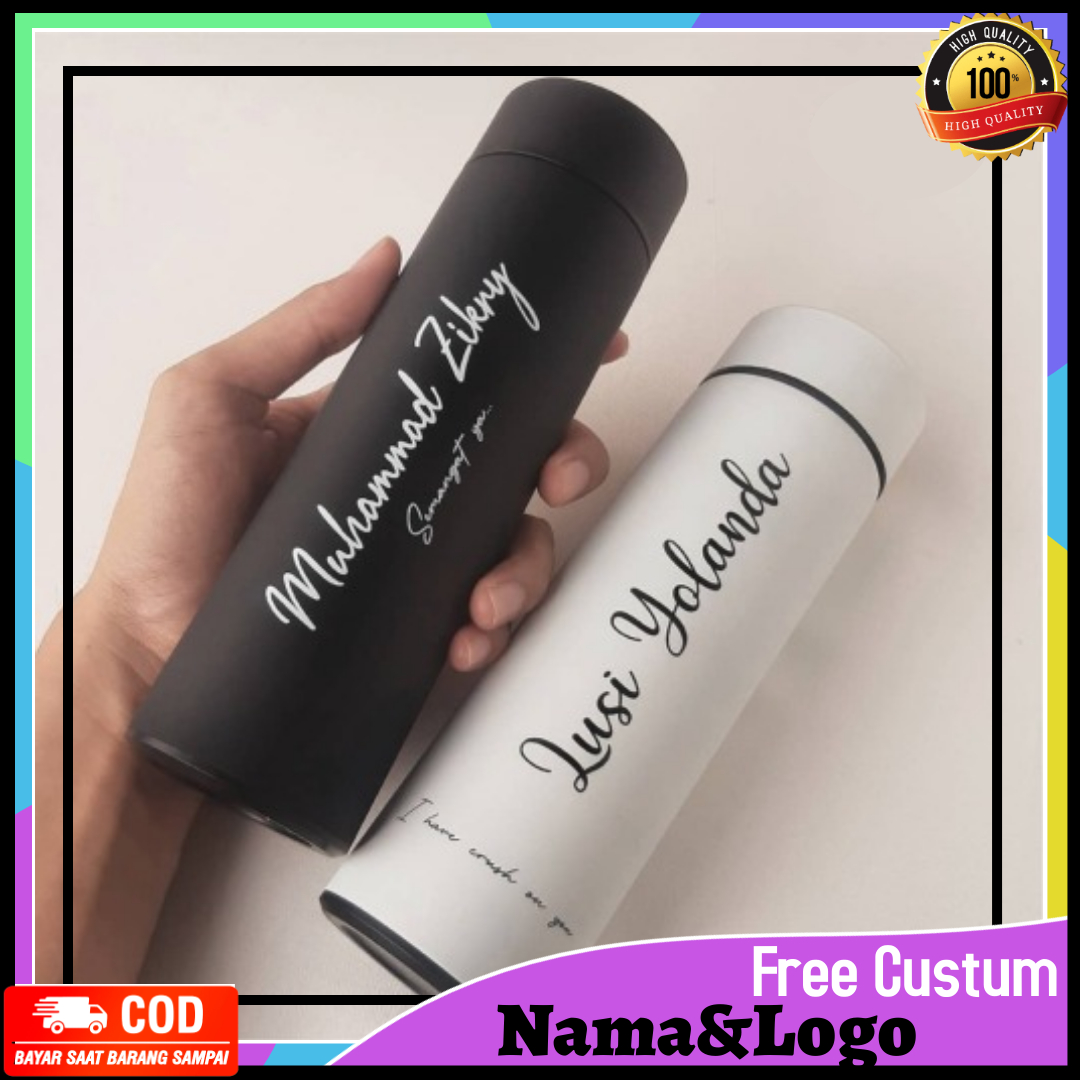 Botol Minum Tumbler Desain Custom Nama Sendiri Bisa Logo BTS EXO NCT ...