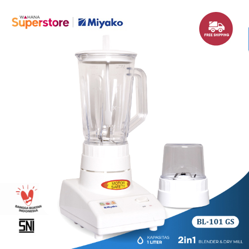 Miyako Blender Gelas 1 Liter 2in1 - BL101GS | BL-101 GS | Lazada Indonesia