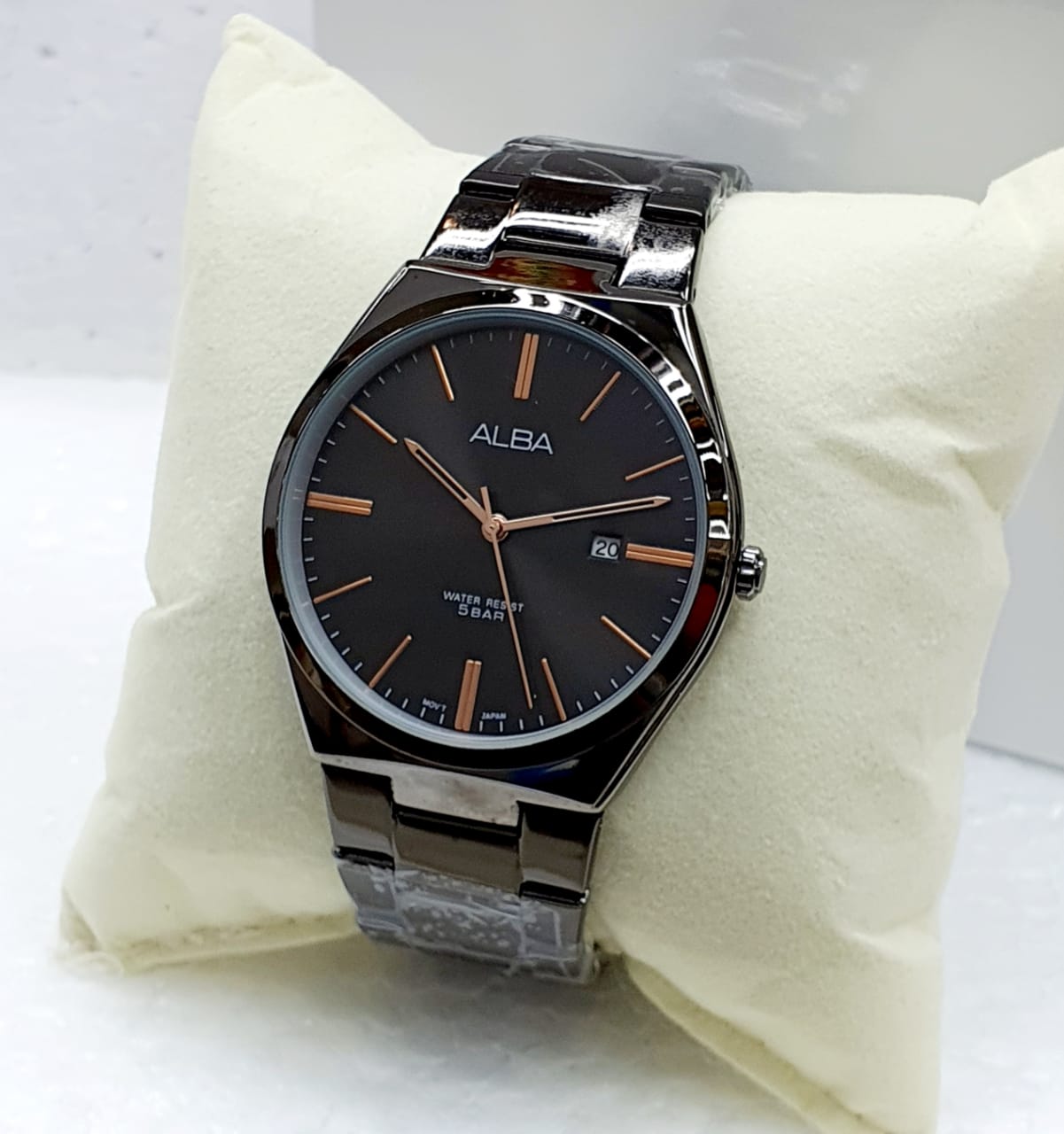 Jam Tangan Fashion Pria Alba - Tali Rantai Stainless Steel - Fitur ...