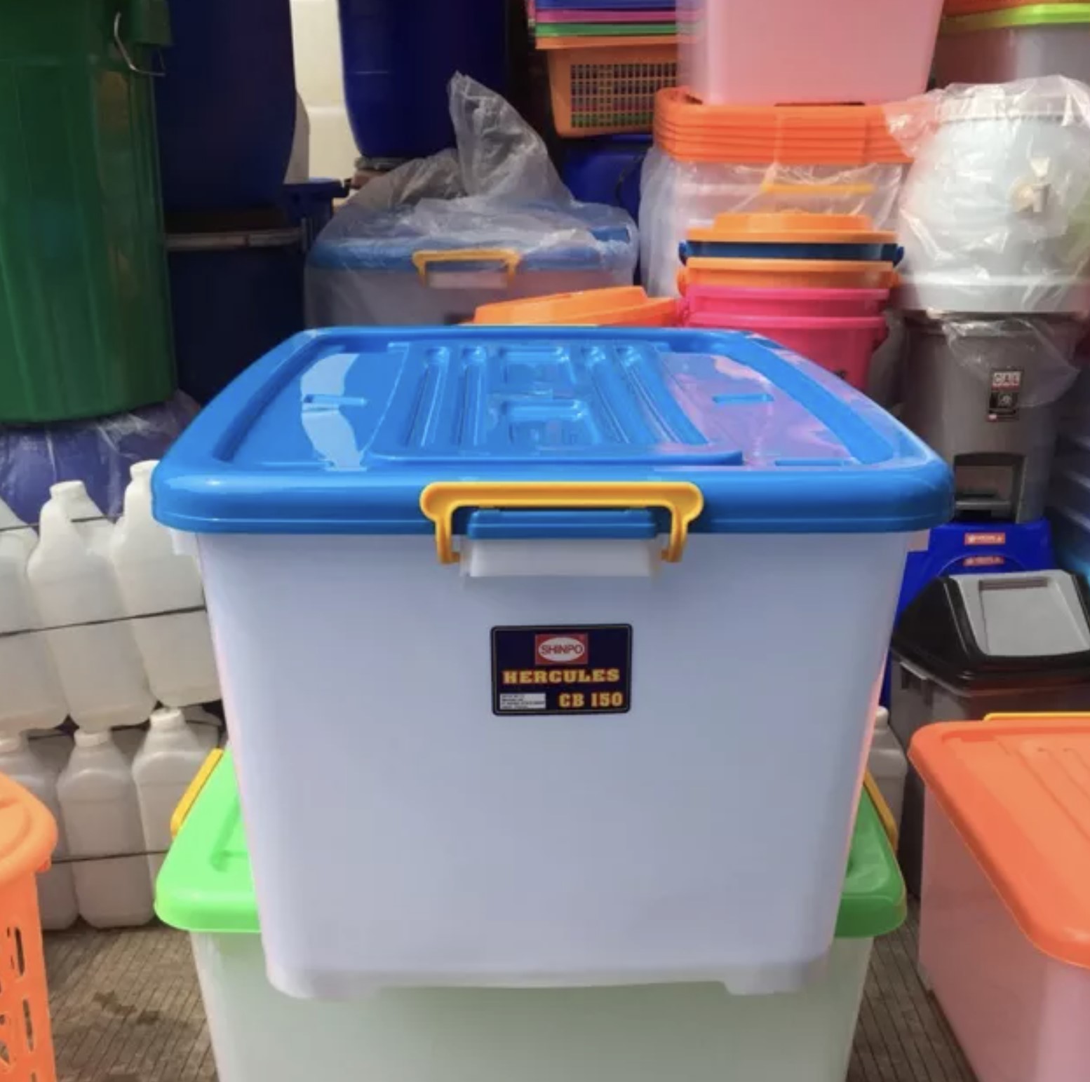 BAYAR DI TEMPAT - SHINPO / EZY HERCULES CB 150 LITER CONTAINER BOX ...