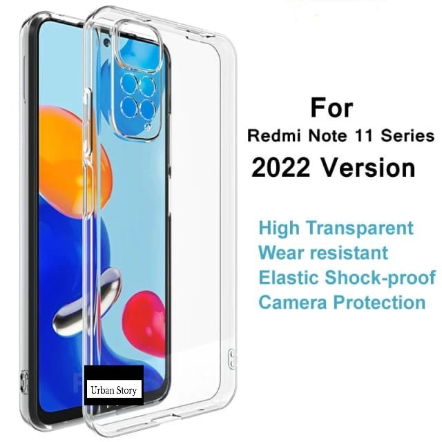 REDMI NOTE 11 / NOTE 11 PRO 4G 5G SOFT CASE ULTRA CLEAR CAMERA PROTECT ...