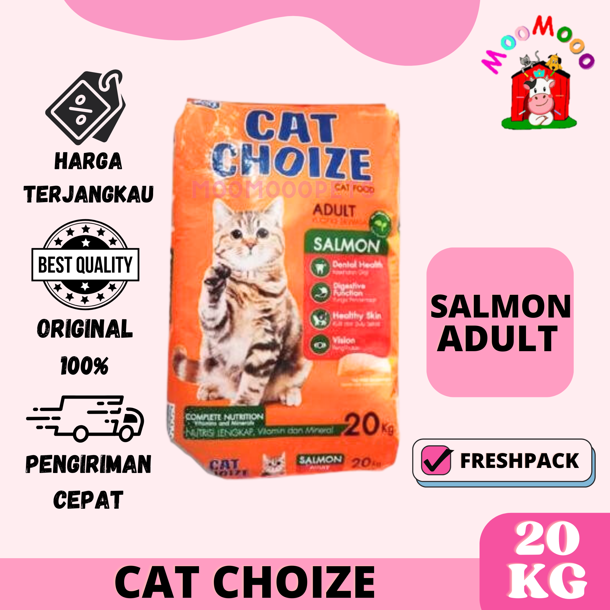 Cat Choize Salmon Adult 20kg - Makanan Kucing 20 KG | Lazada Indonesia