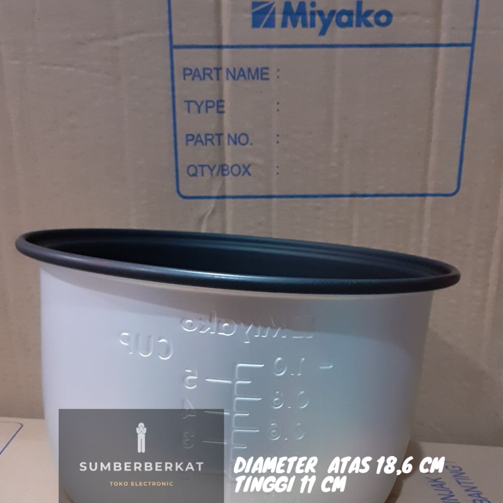 Panci Rice Cooker Miyako 1 Liter anti lengket | Lazada Indonesia