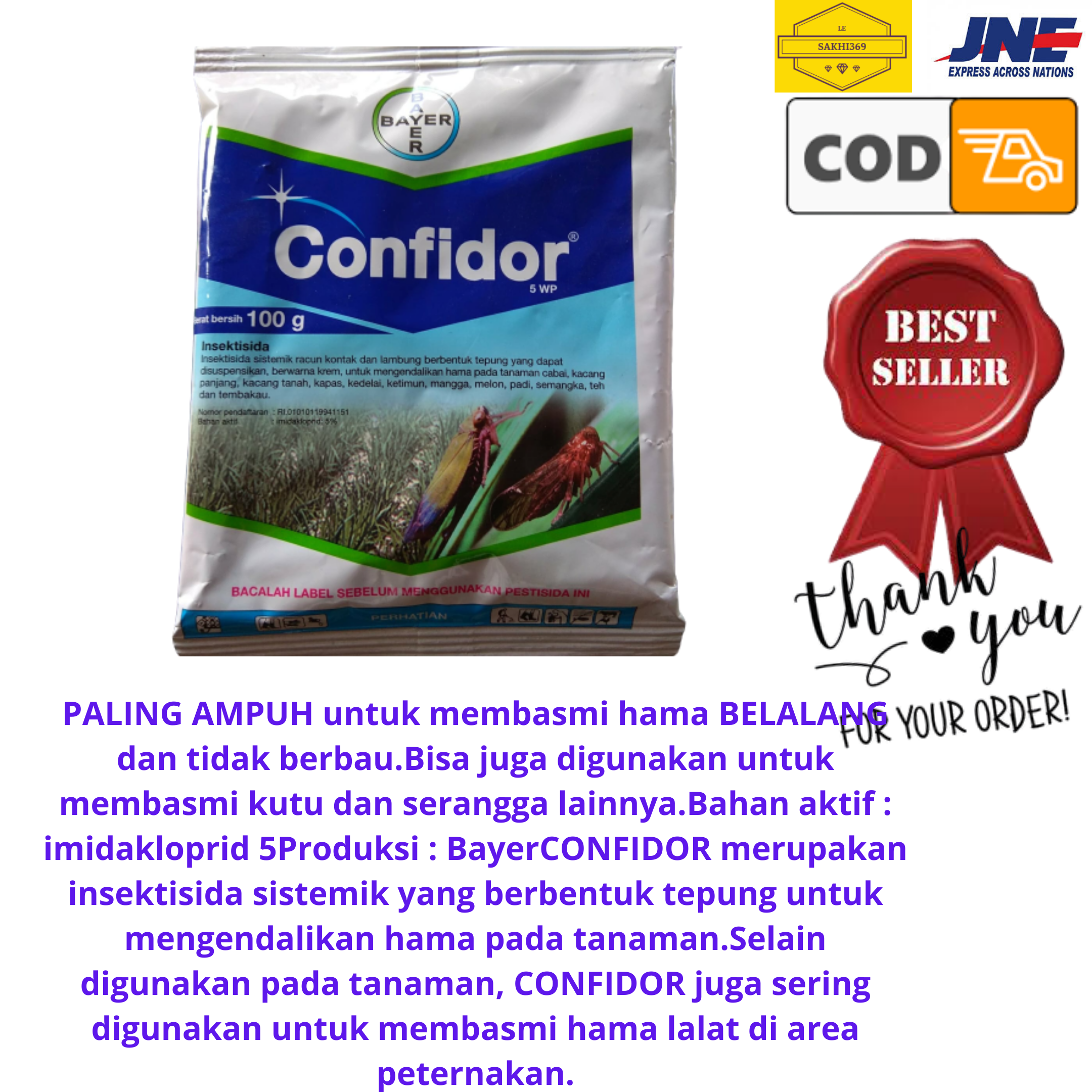 Insektisida Confidor 5 WP 100 gram | Lazada Indonesia
