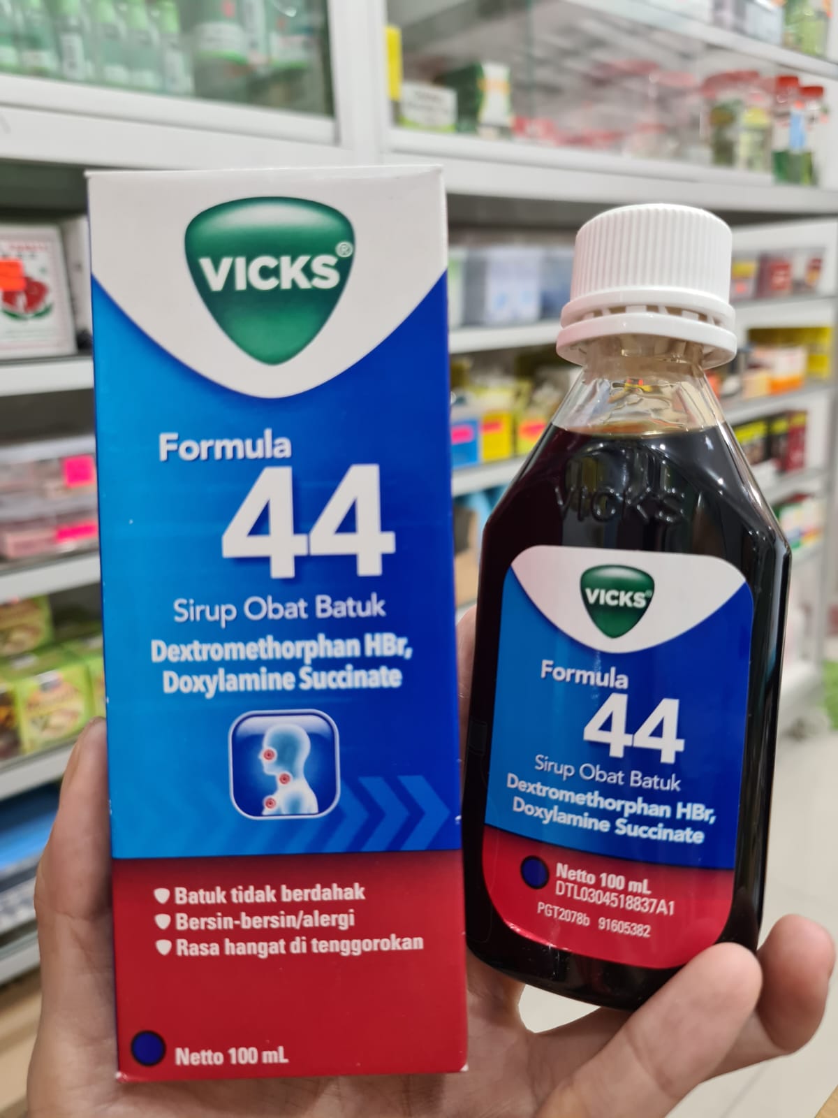 VICKS FORMULA 44 BATUK KERING 100 ML / OBAT BATUK TIDAK BERDAHAK / OBAT ...