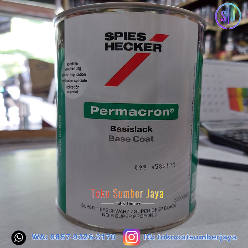 Cat Spies Hecker PU Super Deep Black 1L (Hitam Paling Pekat) | Lazada ...