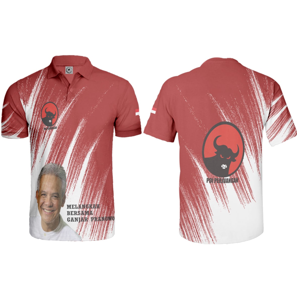 baju pria kaos jersey partai PDIP art 2 sublimation 3D terbaru 2023 ...