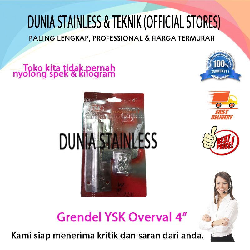 Grendel Overval YSK 4" | Lazada Indonesia