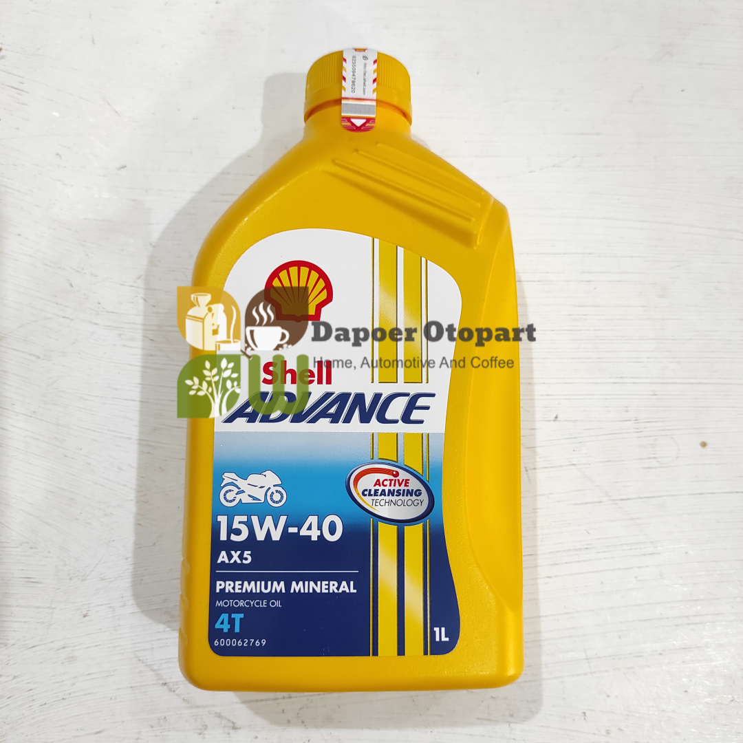 Oli Shell AX5 15w40 Shel Advance Oli Mesin Motor Sport 1 Liter Premium ...