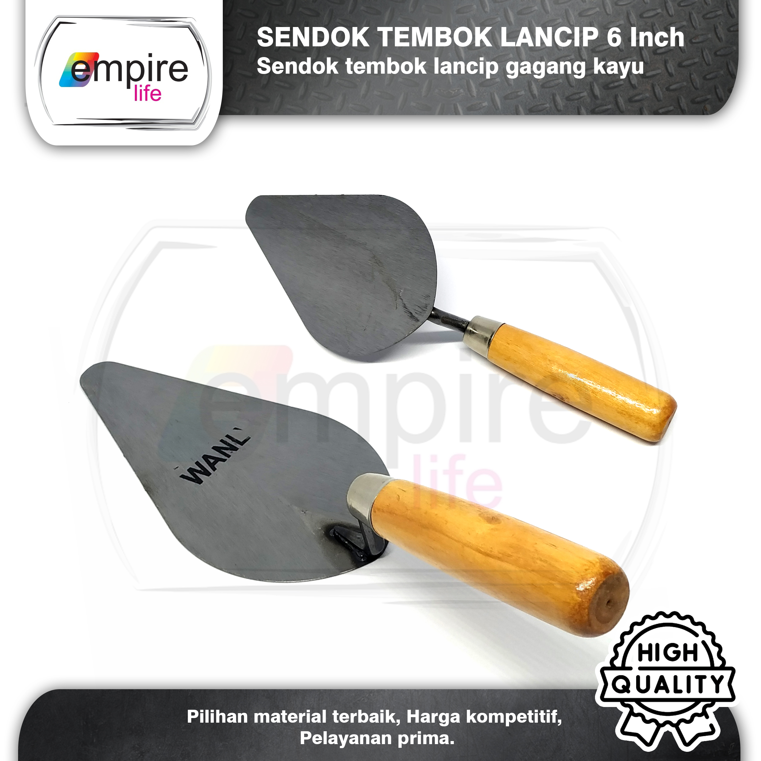 Sendok Tembok Semen Lancip 6 inch Gagang Kayu | Lazada Indonesia