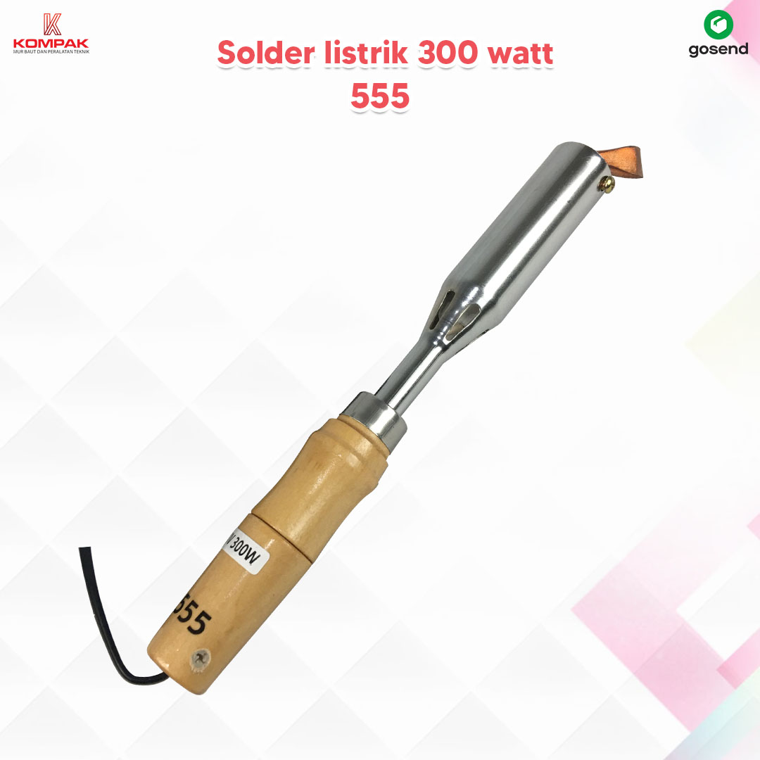 Solder Listrik 300W Gagang Kayu 555 300 Watt Electric Soldering Iron ...