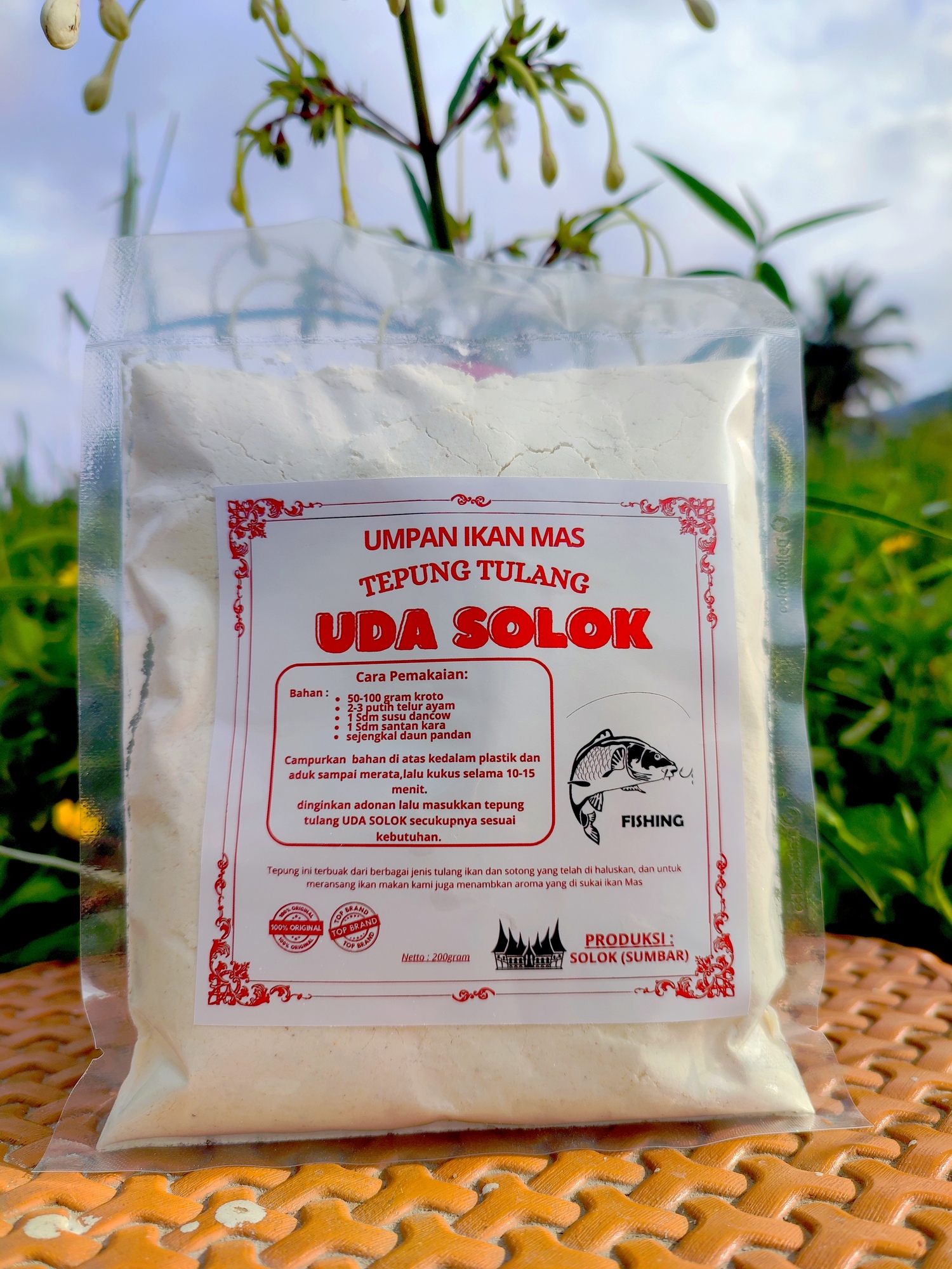 Tepung Tulang UDA SOLOK umpan ikan mas Original (SUMBAR) | Lazada Indonesia