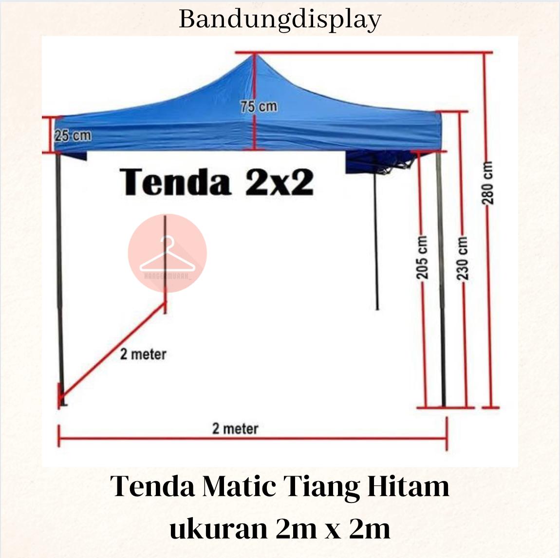 Tenda matic ukuran 2 m x 2m | Lazada Indonesia
