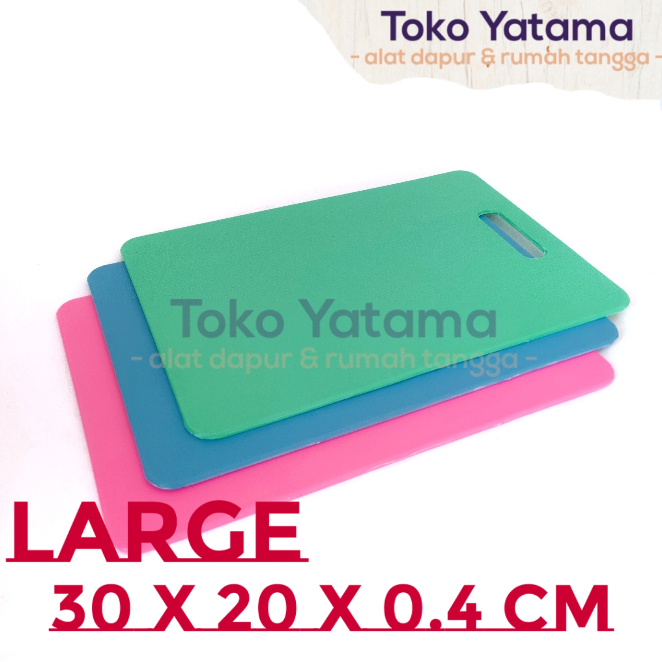 Talenan Plastik Warna Pink Merah Muda Biru Hijau Tebal Cutting Board ...