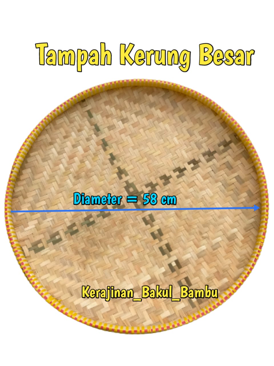 Aneka jenis tampah bambu nampan bambu model Ceper dan kerung tampah ...