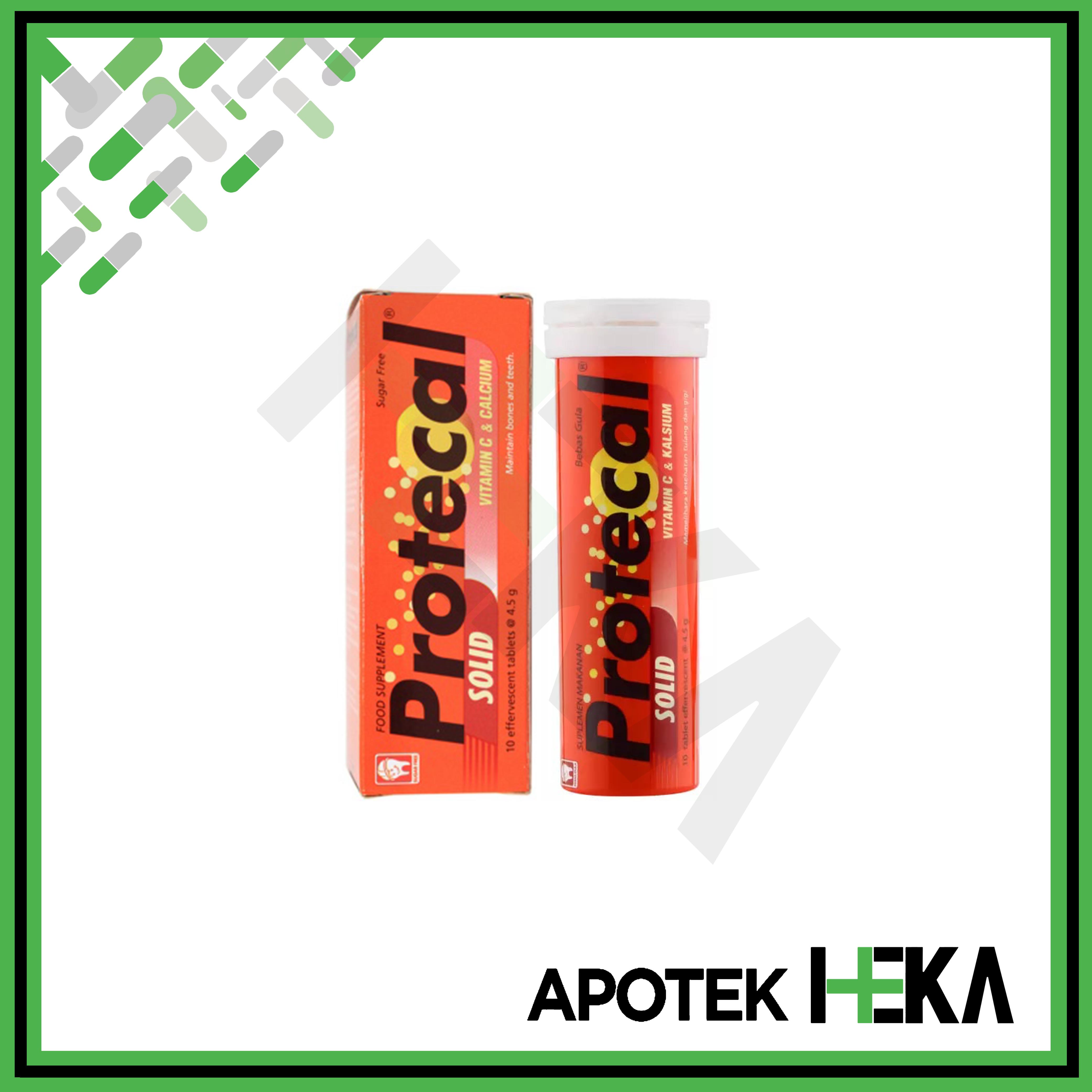 Protecal Effervescent Solid 10 Tablet - Vitamin C dan Calcium | Lazada ...