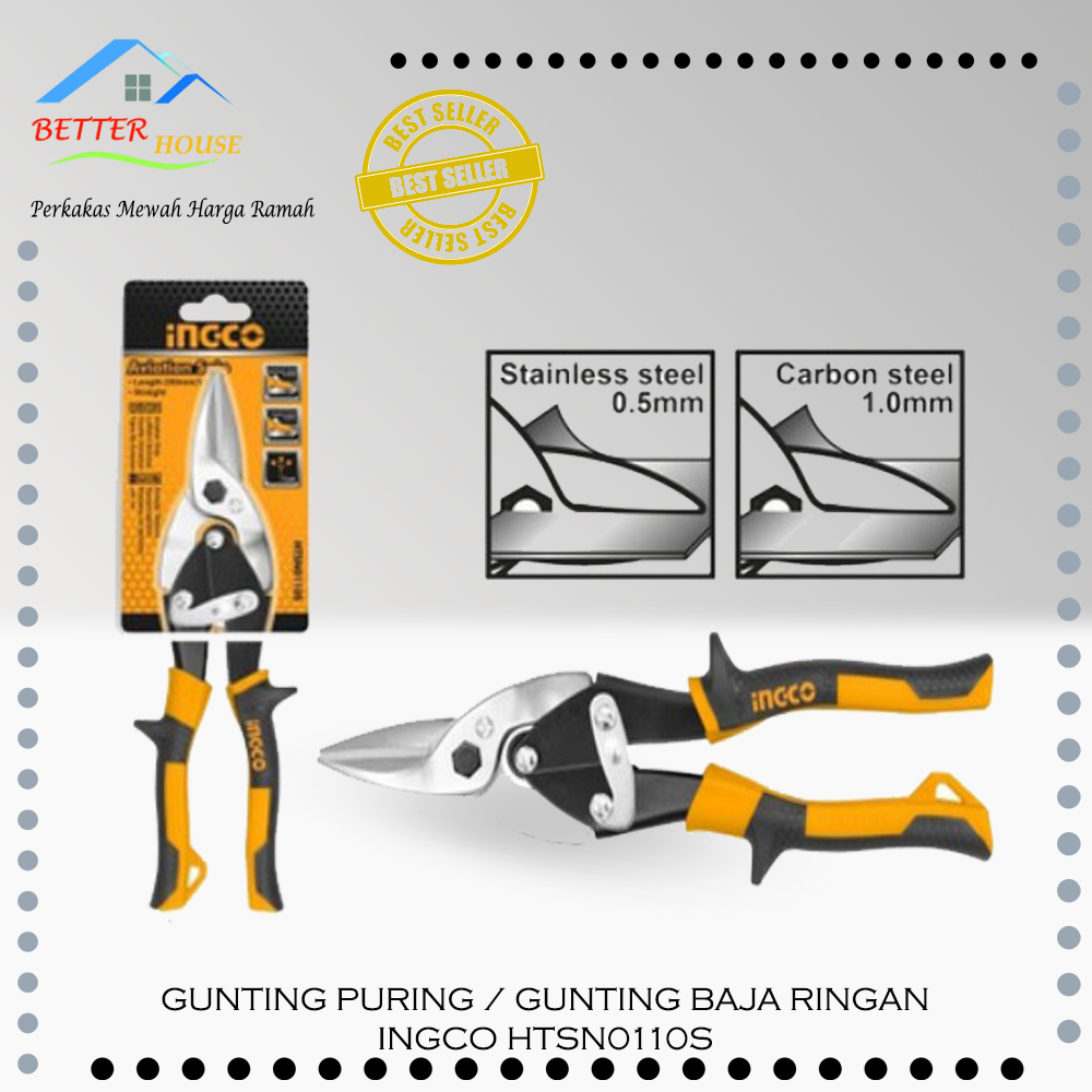 GUNTING PURING GUNTING BAJA RINGAN INGCO HTSN0110S | Lazada Indonesia
