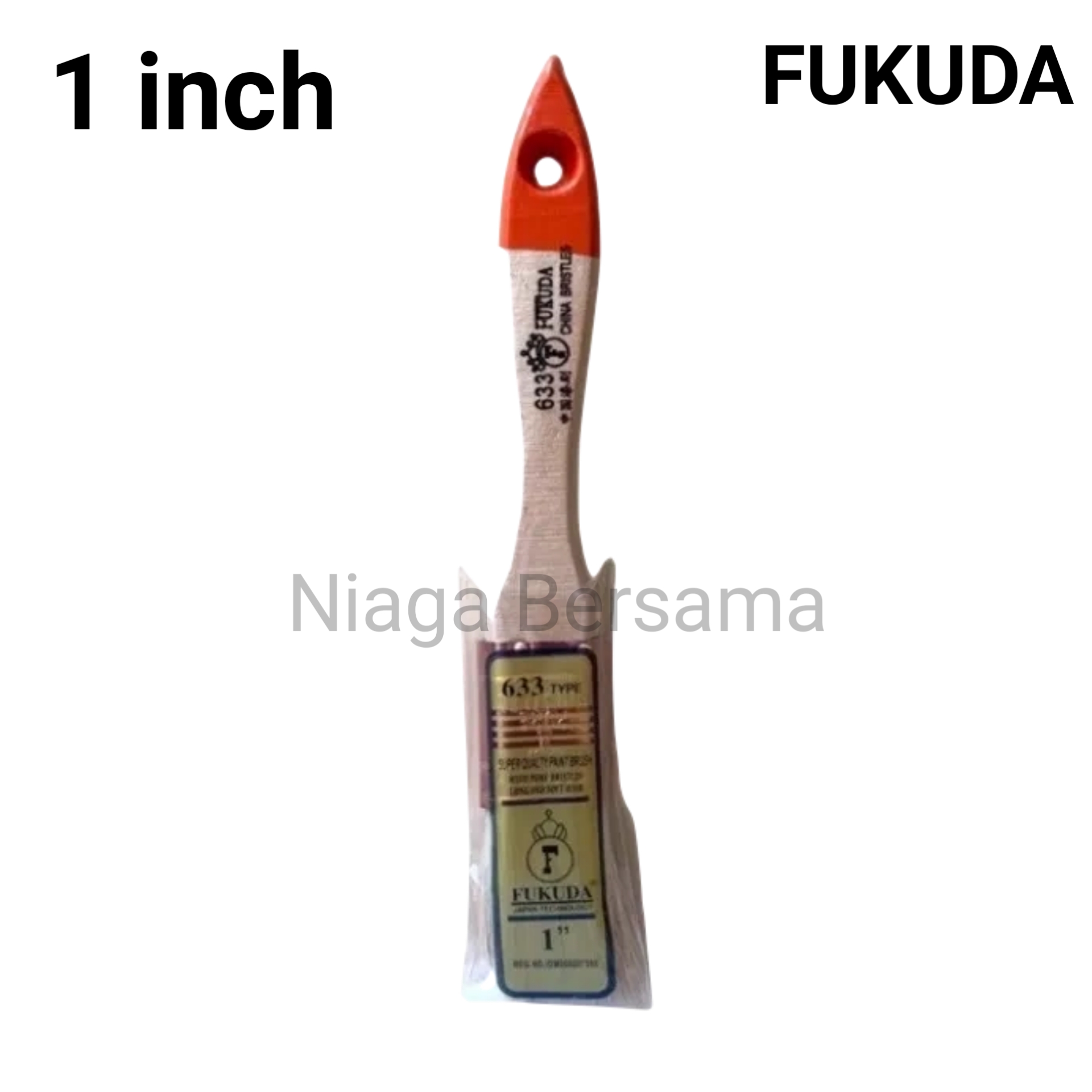 Kuas Cat Fukuda 1 inch 2 Inchi Koas Kayu | Lazada Indonesia