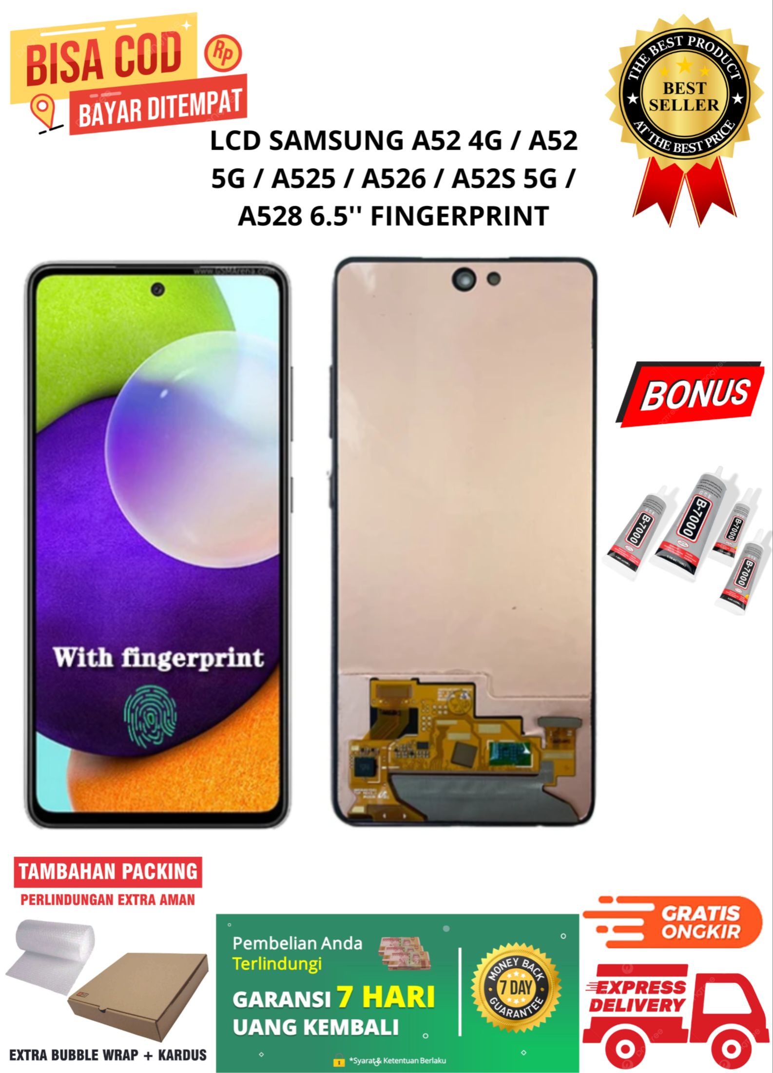 LCD SAMSUNG A52 4G / A52 5G / A525 / A526 / A52S 5G / A528 6.5 ...