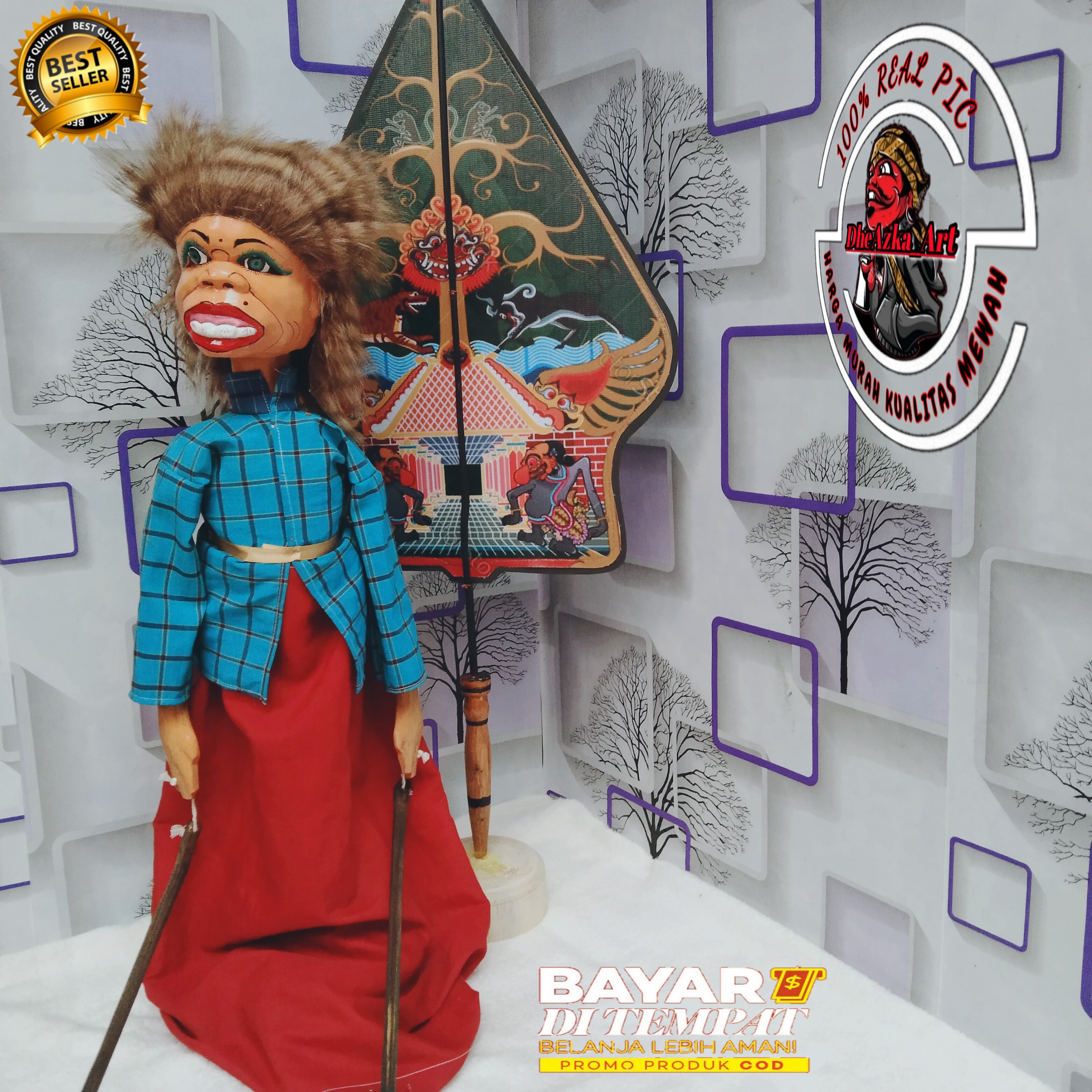 Wayang Golek Wayang Buta Sengklek Inces 70cm Medium Quality | Lazada ...