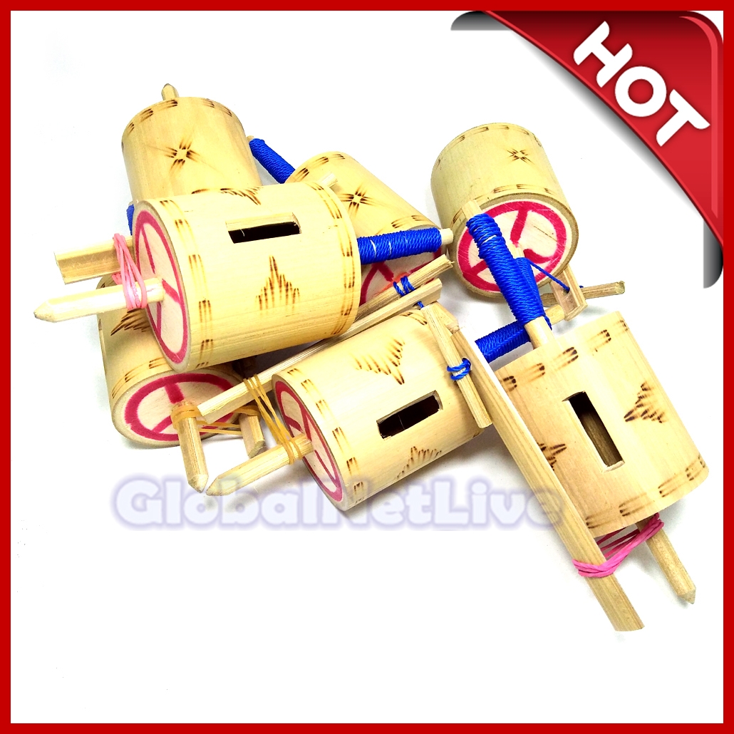 Gasing Bambu Motif Eksotik Mainan Tradisional Indonesia - beputar ...