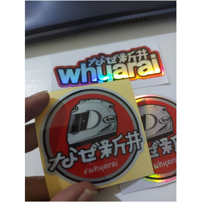 sticker helm arai jepang/ stiker helm hologram murah | Lazada Indonesia