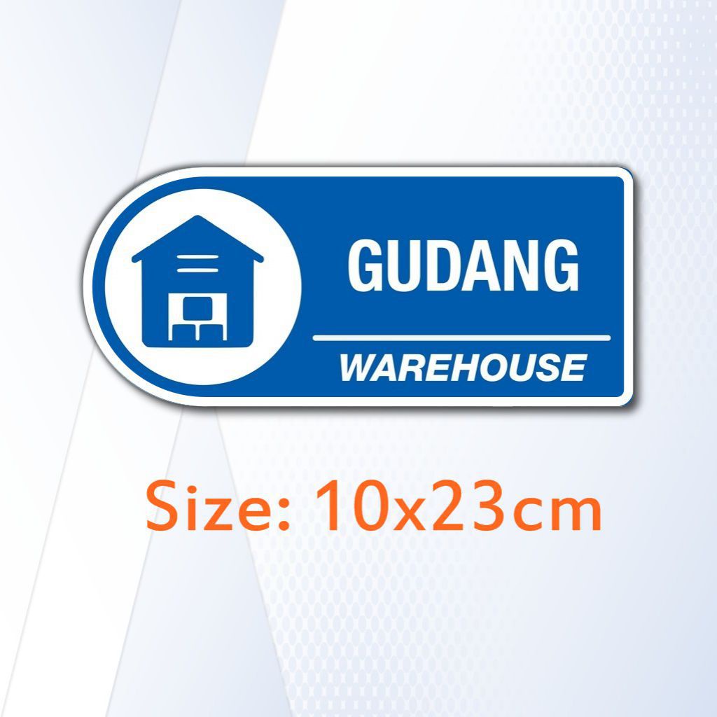 Signage Rambu Gudang Warehouse Sign PVC Tebal 5mm | Lazada Indonesia