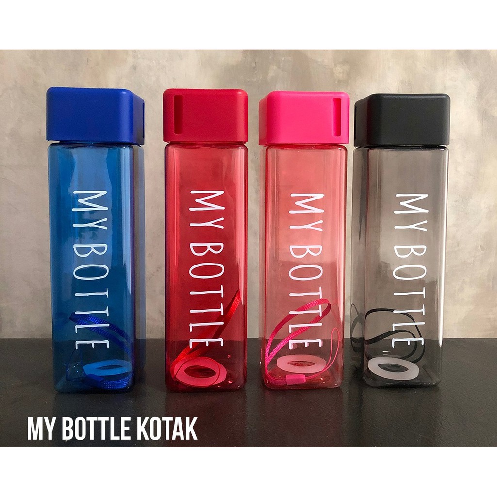 COD BOTOL MINUM / MYBOTTLE KOTAK / BOTOL PLASTIK MURAH / SOUVENIR MURAH ...