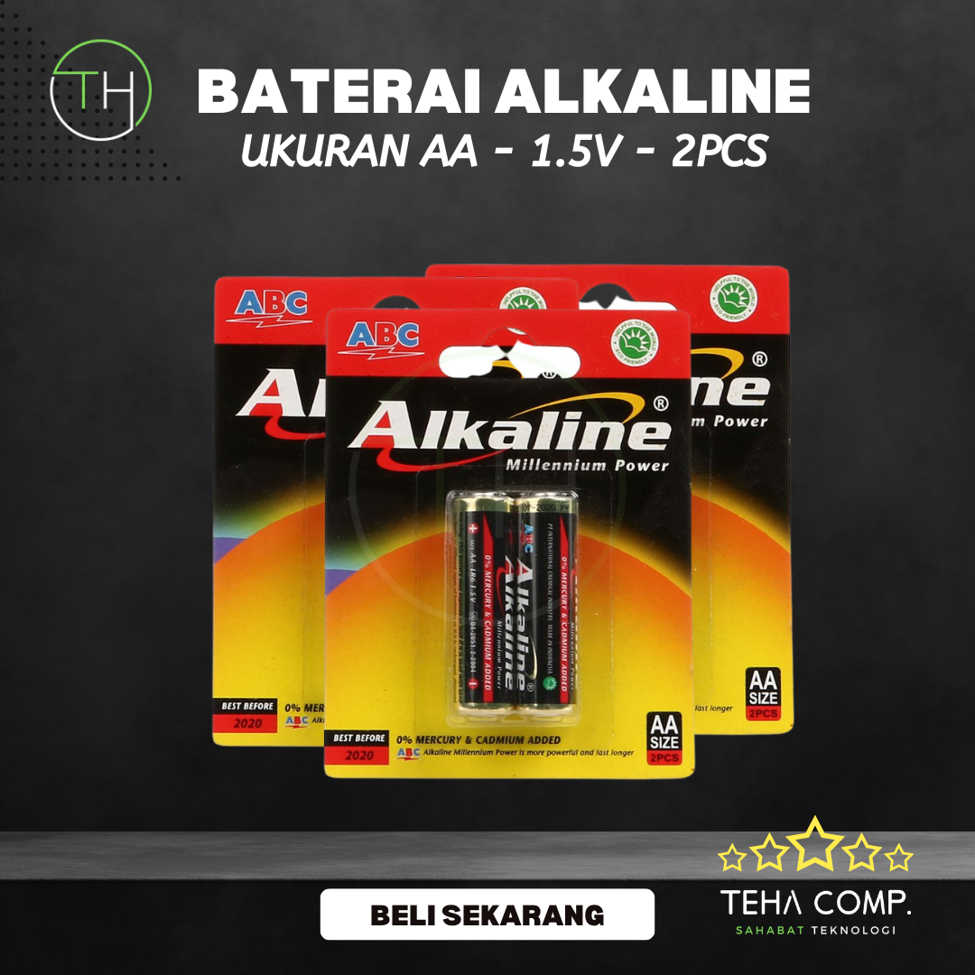 Baterai ABC Alkaline Baterei Jam Remote Mouse Keyboard AA AAA 1.5V ...