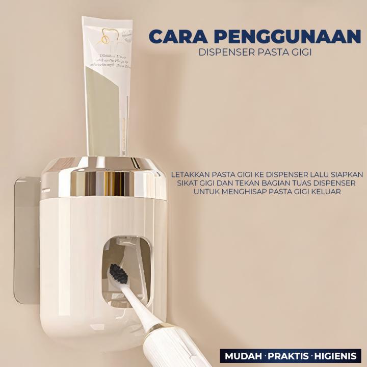 Dispenser Odol Pasta Gigi Otomatis Modern Tempel Dinding Desain ...