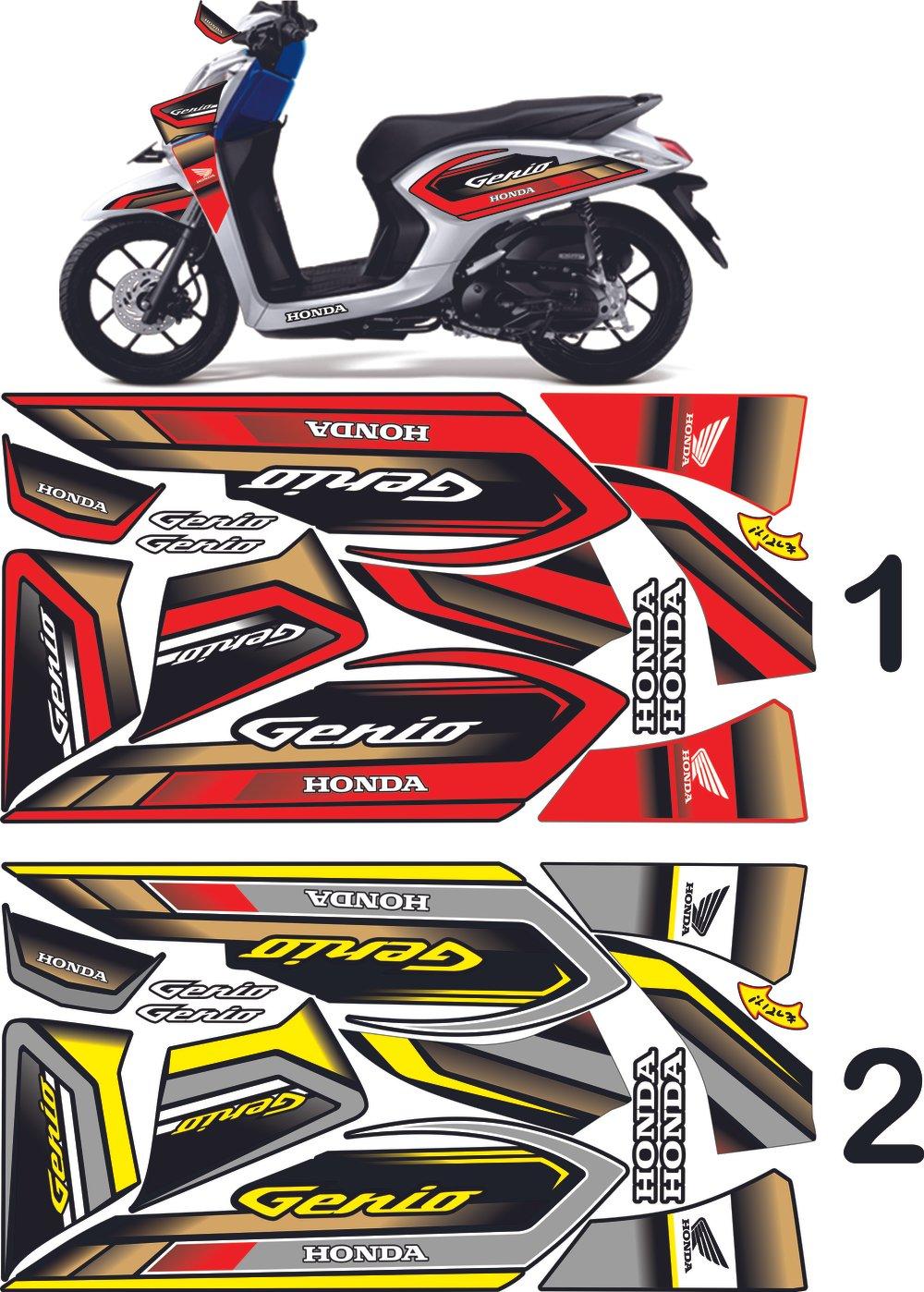 CD STRIPING GENIO VARIASI CUSTOM STICKER HONDA GENIO | Lazada Indonesia