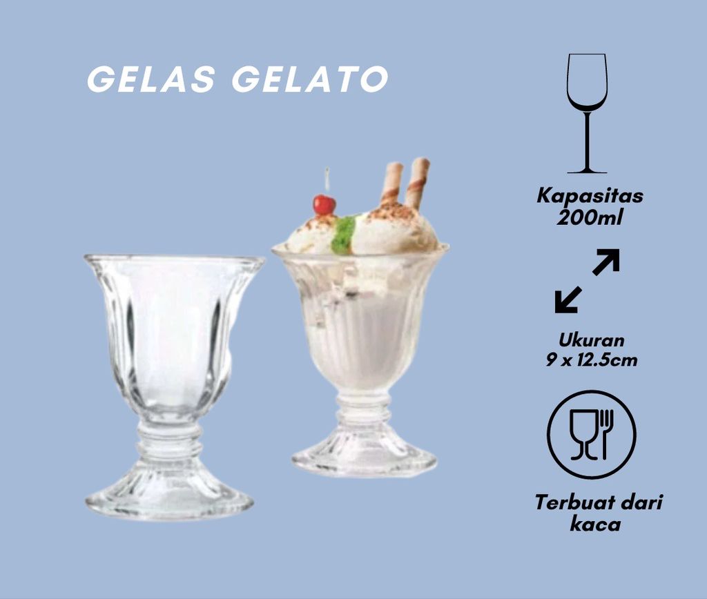 Gelas jus bir kaca citinova gelato 7.0 oz 340 ml | Lazada Indonesia