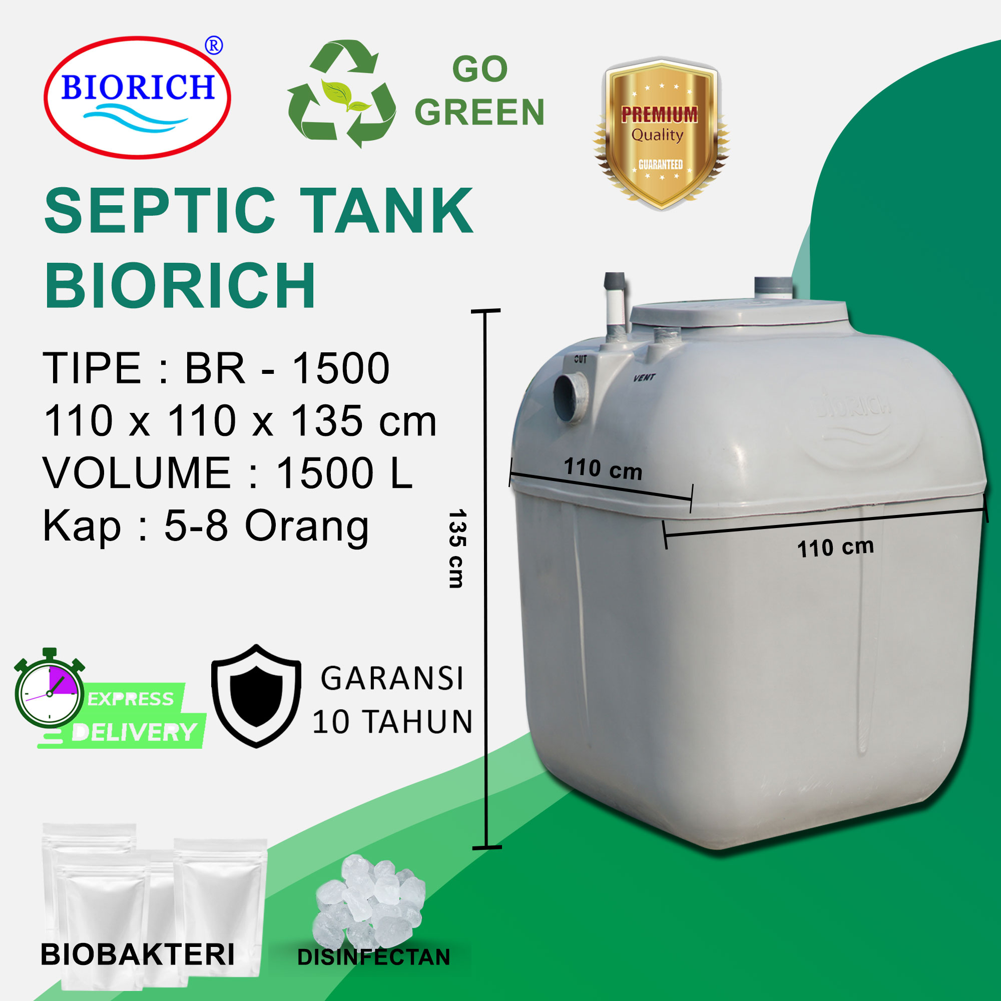 Septic Tank Bio / Septictank Biotech / Tangki Septik Biofil / Septitank ...