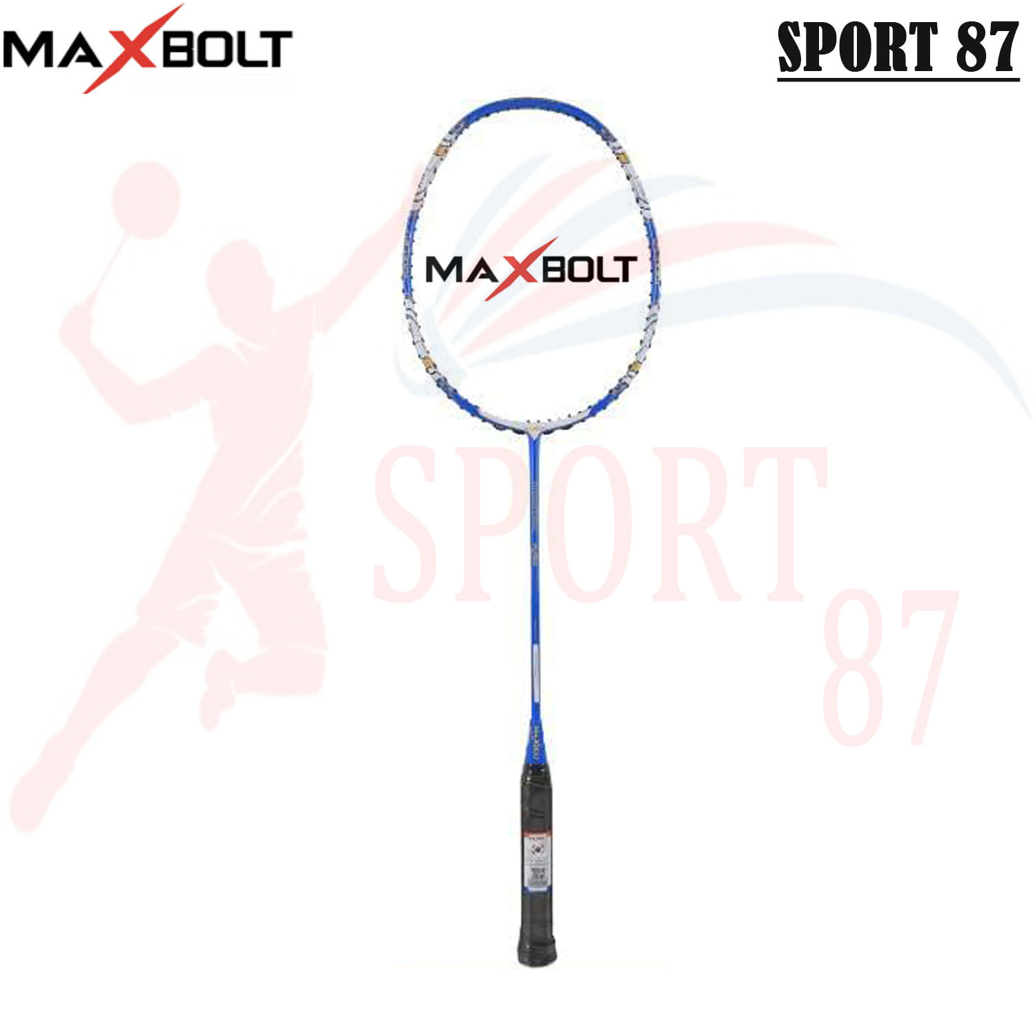 Raket Badminton Maxbolt Thunderbolt 35Lbs Bonus Komplit | Lazada Indonesia