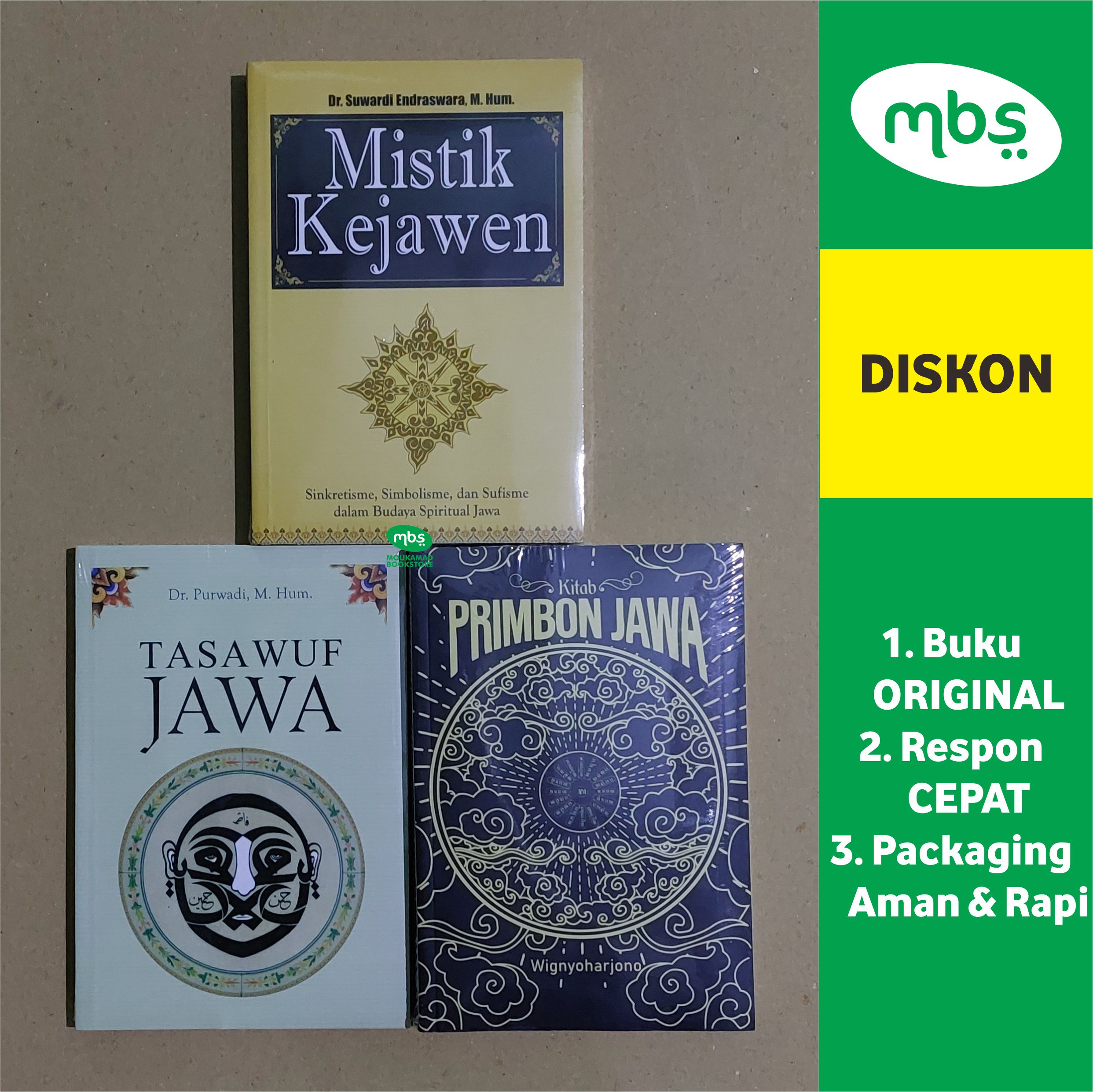 PAKET BUKU KEJAWEN - Mistik Kejawen - Tasawuf Jawa - Kitab Primbon Jawa ...