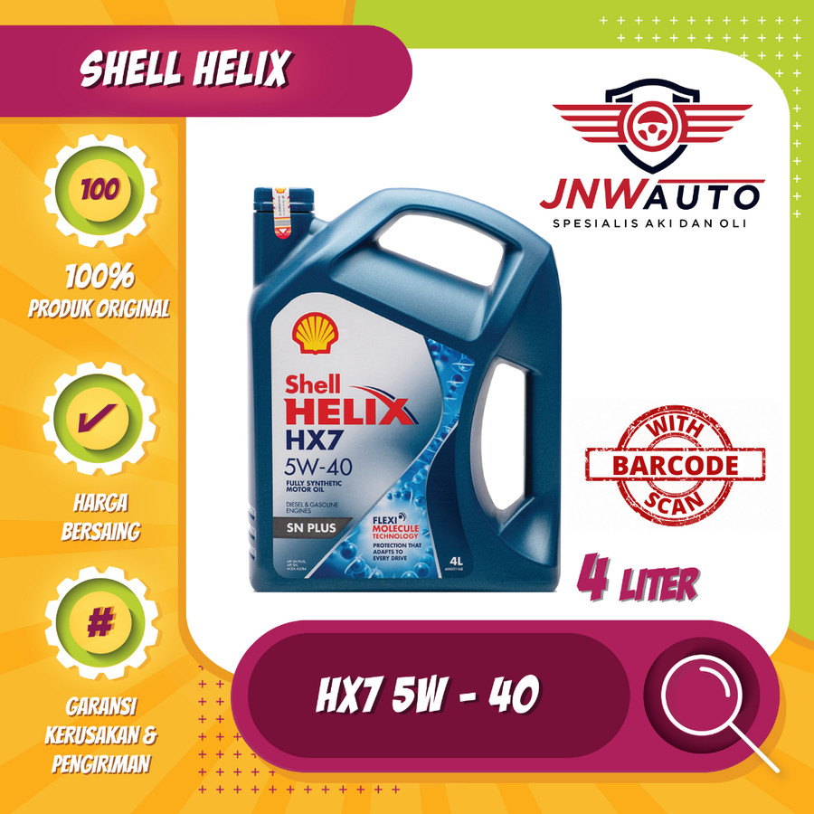 Shell Helix HX7 5W-40 - 4 LITER | Lazada Indonesia