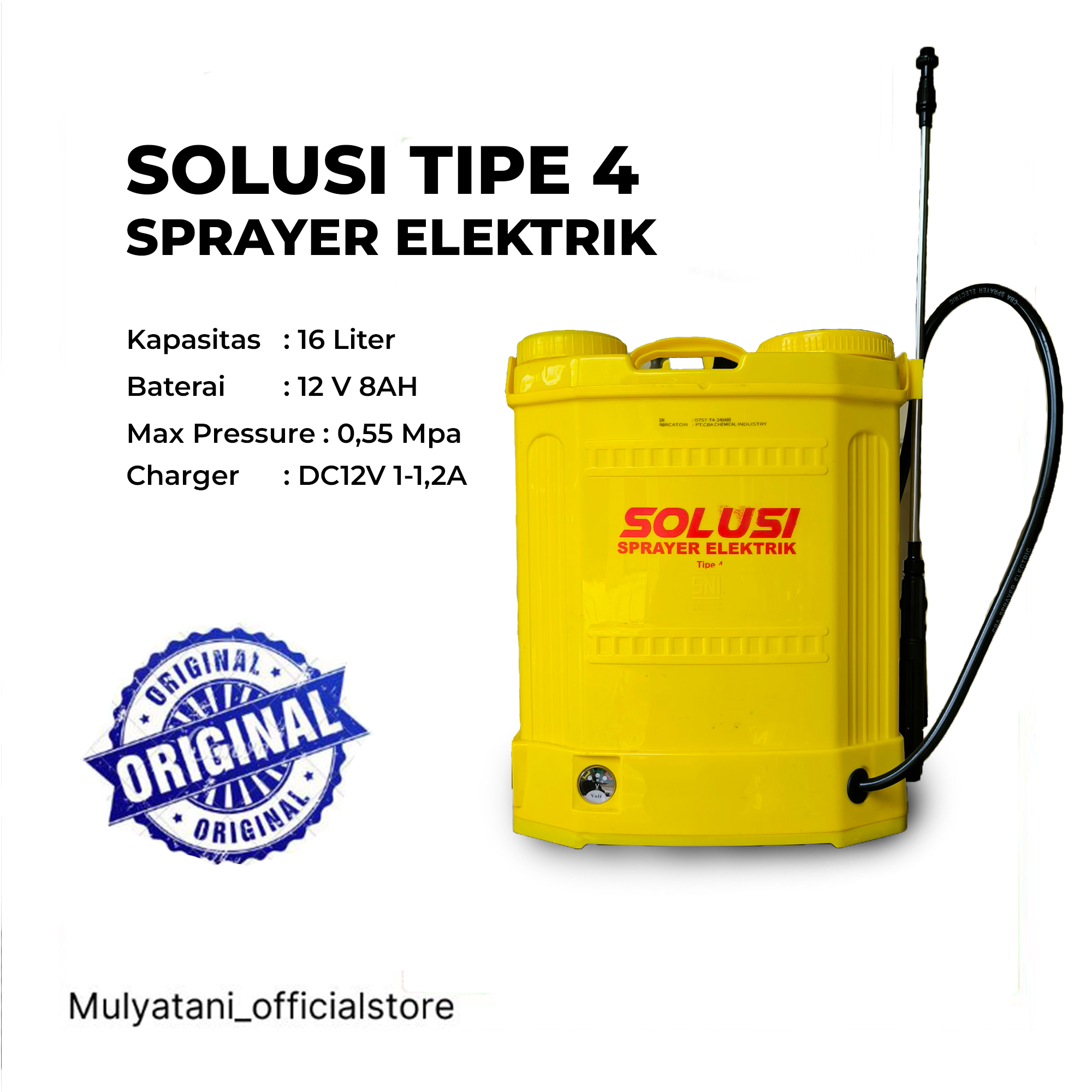 Sprayer Tangki Tengki Sprayer Elektrik Elektric Solusi CBA Original ...