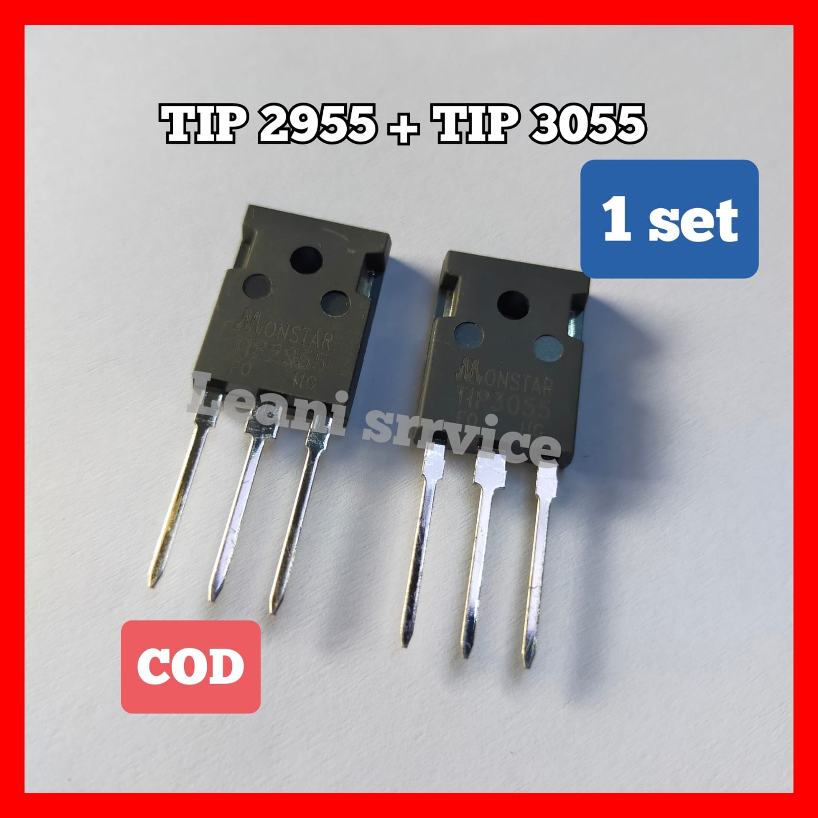 TIP2955 TIP3055 1 SET. TRANSISTOR FINAL AMPLYFIER | Lazada Indonesia