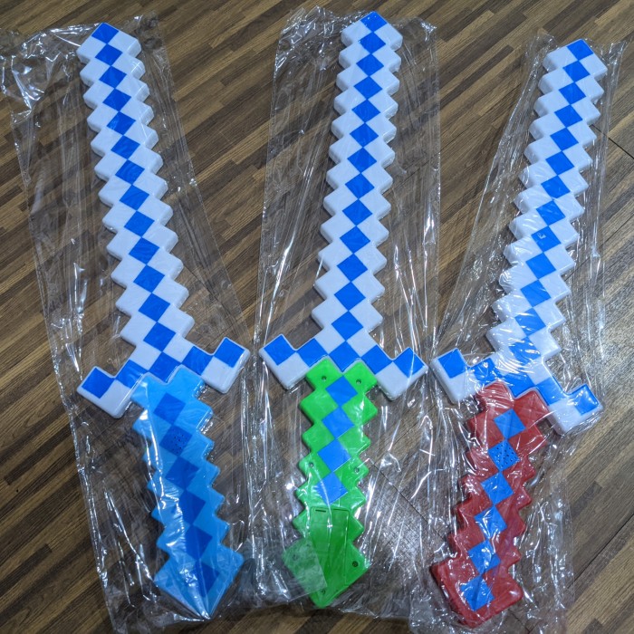 Pedang Minecraft LED Diamond Sword Murah Meriah | Lazada Indonesia