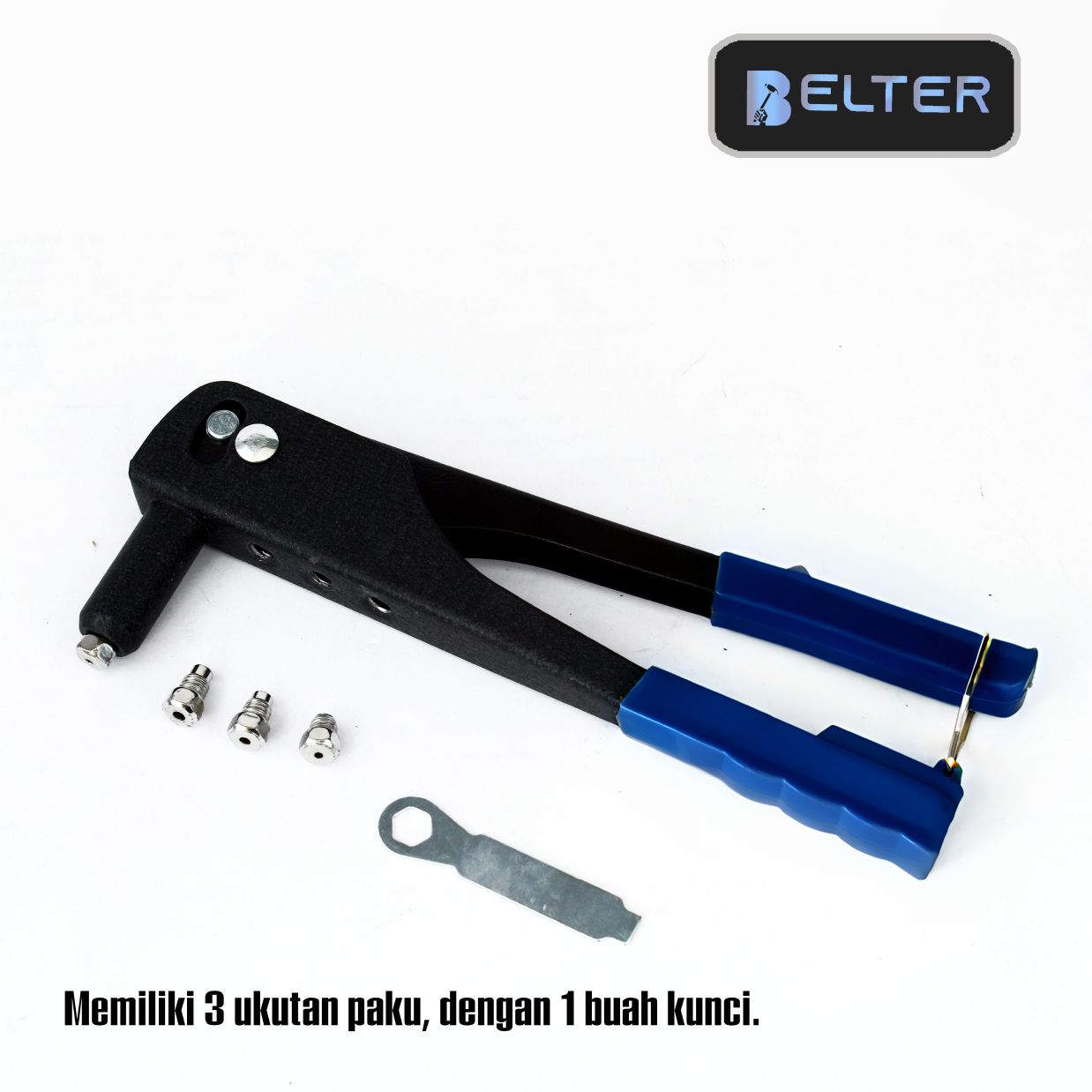 HS-09 -TANG RIVET RIPET BESI HAND RIVETER TEMBAKAN PAKU 9.5 INCH ...