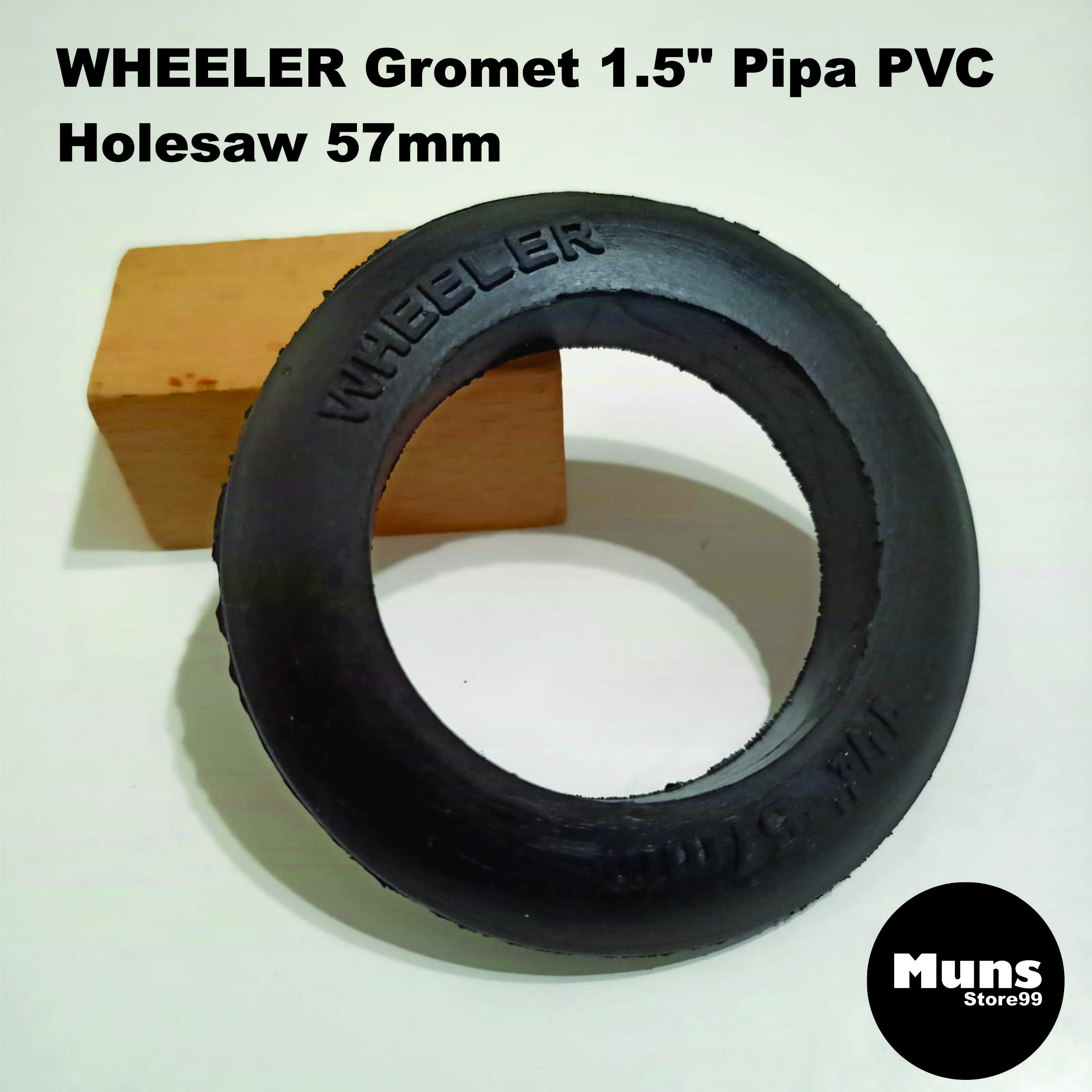 Gromet 1.5 Inch Pipa PVC Uniseal Packing Sistem Dutch Bucket Hidroponik ...