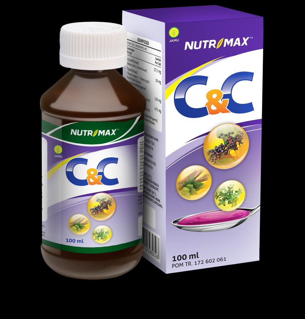RH-NUTRIMAX C&C 100ML ORIGINAL/ OBAT BATUK DAN FLU ANAK DEWASA ORIGINAL ...