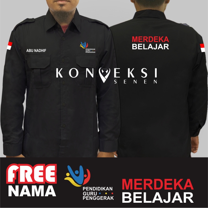 Kemeja merdeka belajar baju merdeka belajar seragam merdeka belajar pdh ...