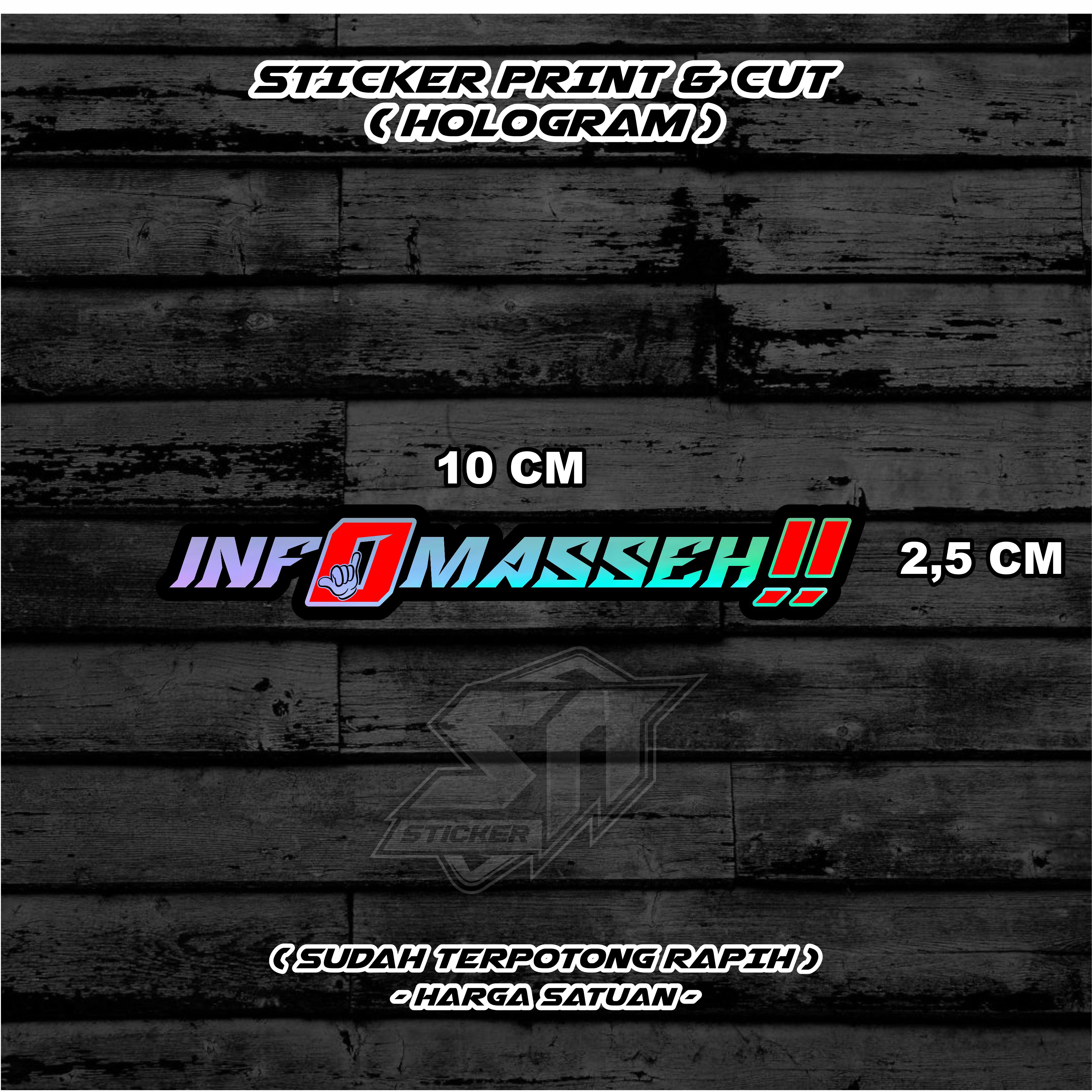 Stiker Print Racing Stiker Balap Stiker Motor harga satuan | Lazada ...