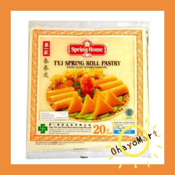 TYJ Spring Roll Pastry / Kulit Lumpia/ Spring roll Skins 20sheets 275g ...