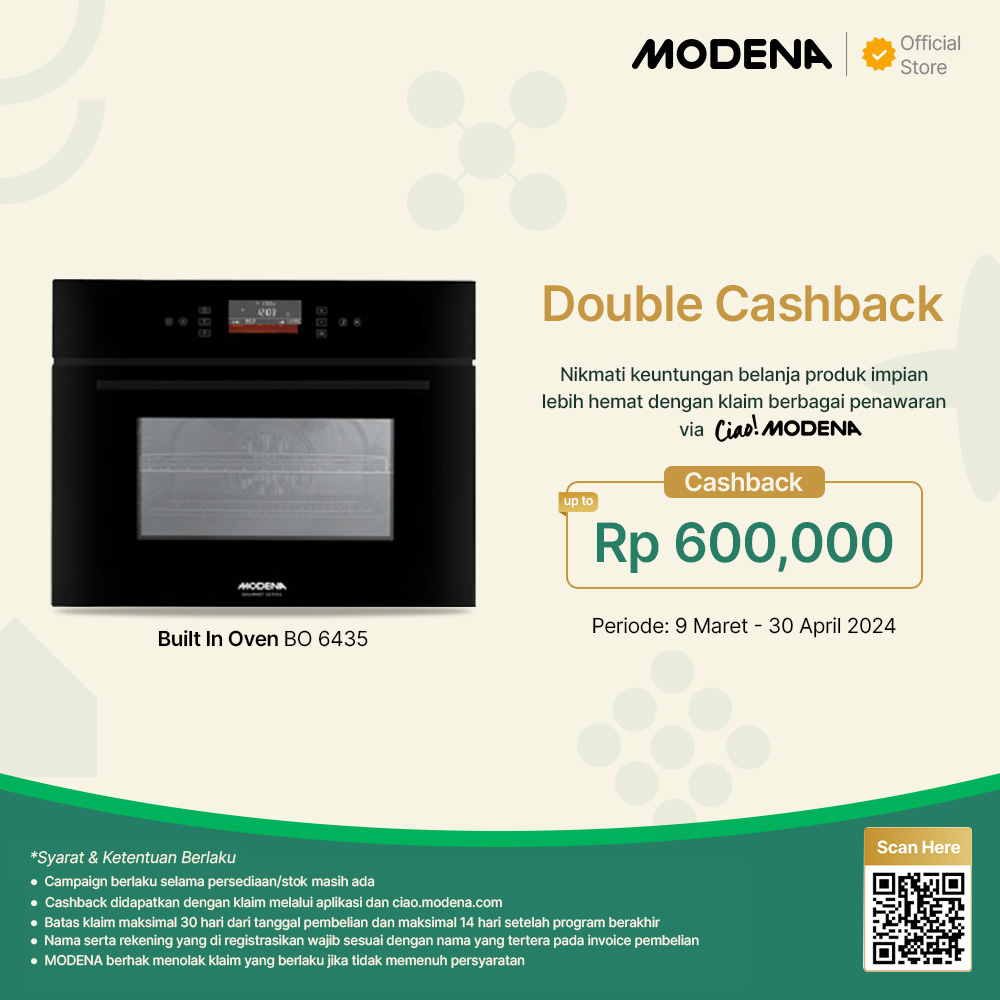 MODENA Built- In Electric Oven - BO 6435 | Lazada Indonesia