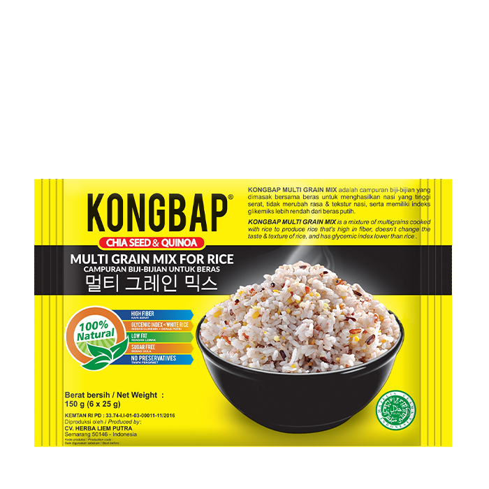 Pelengkap Makanan Kesehatan Kongbap Nasi Multigrain Sehat Serat 150 Gr ...